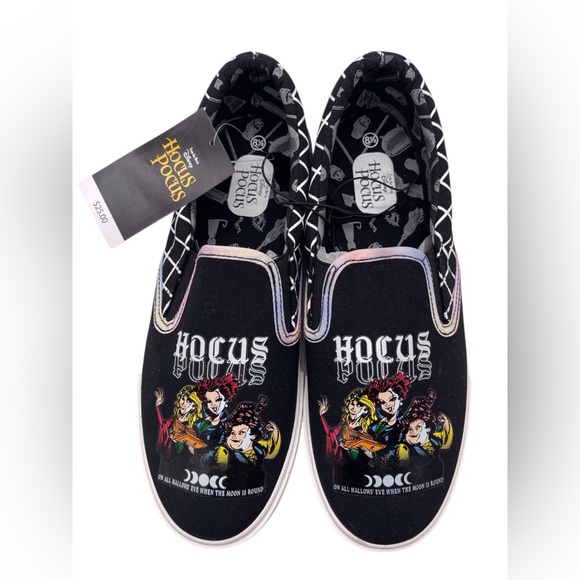 Disney | Shoes | Disney Hocus Pocus Slip On Tennis Shoes Size 8 2 Nwt ...